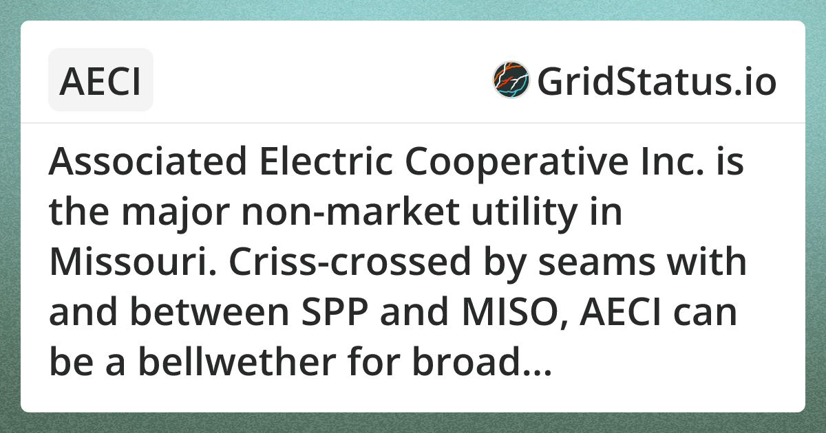 Insights - AECI | Grid Status