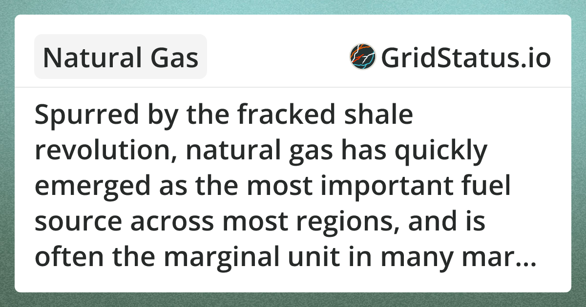 Insights - Natural Gas | Grid Status